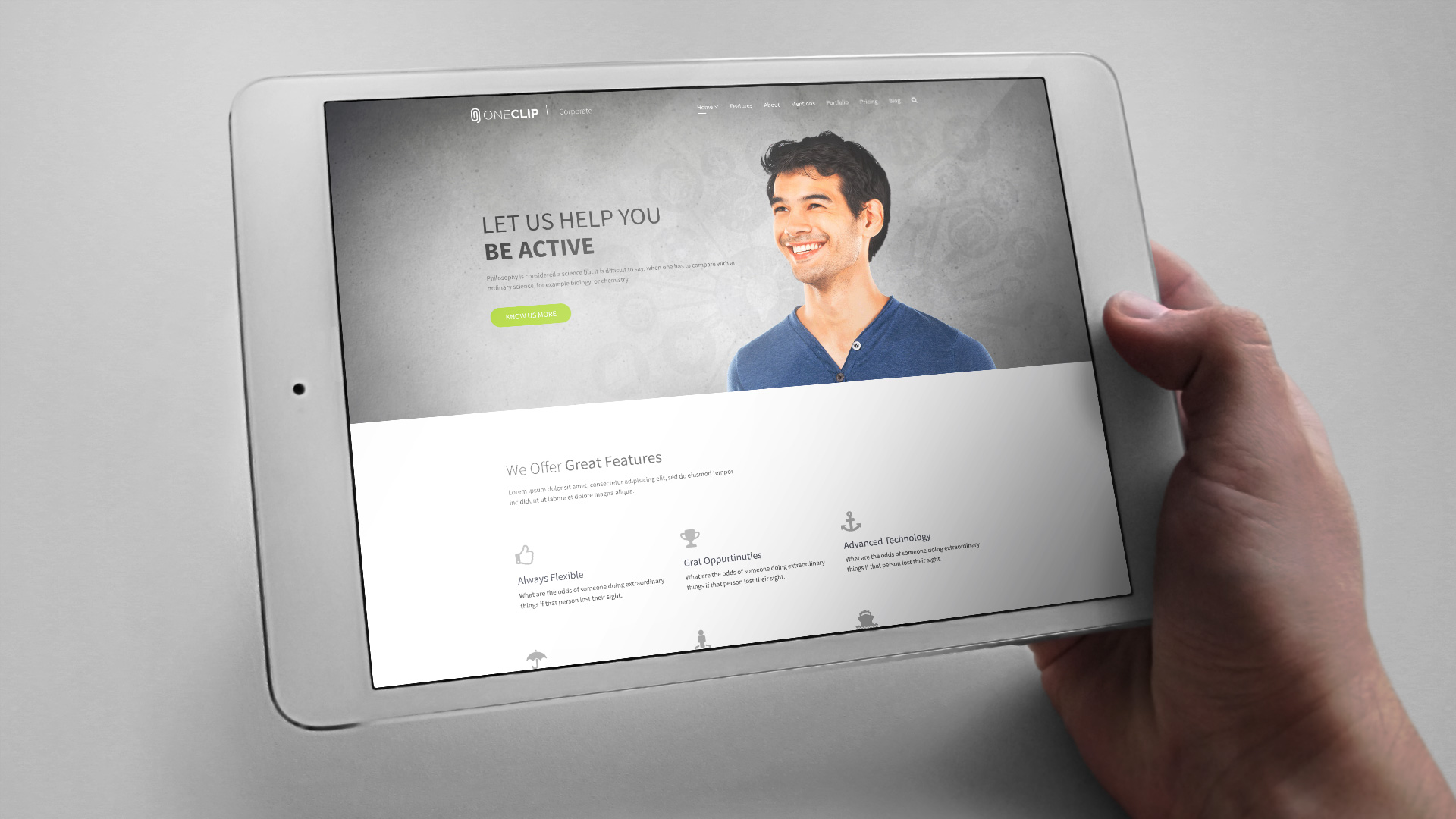 OneClip - Multipurpose One Page Responsive Joomla Template - JoomShaper