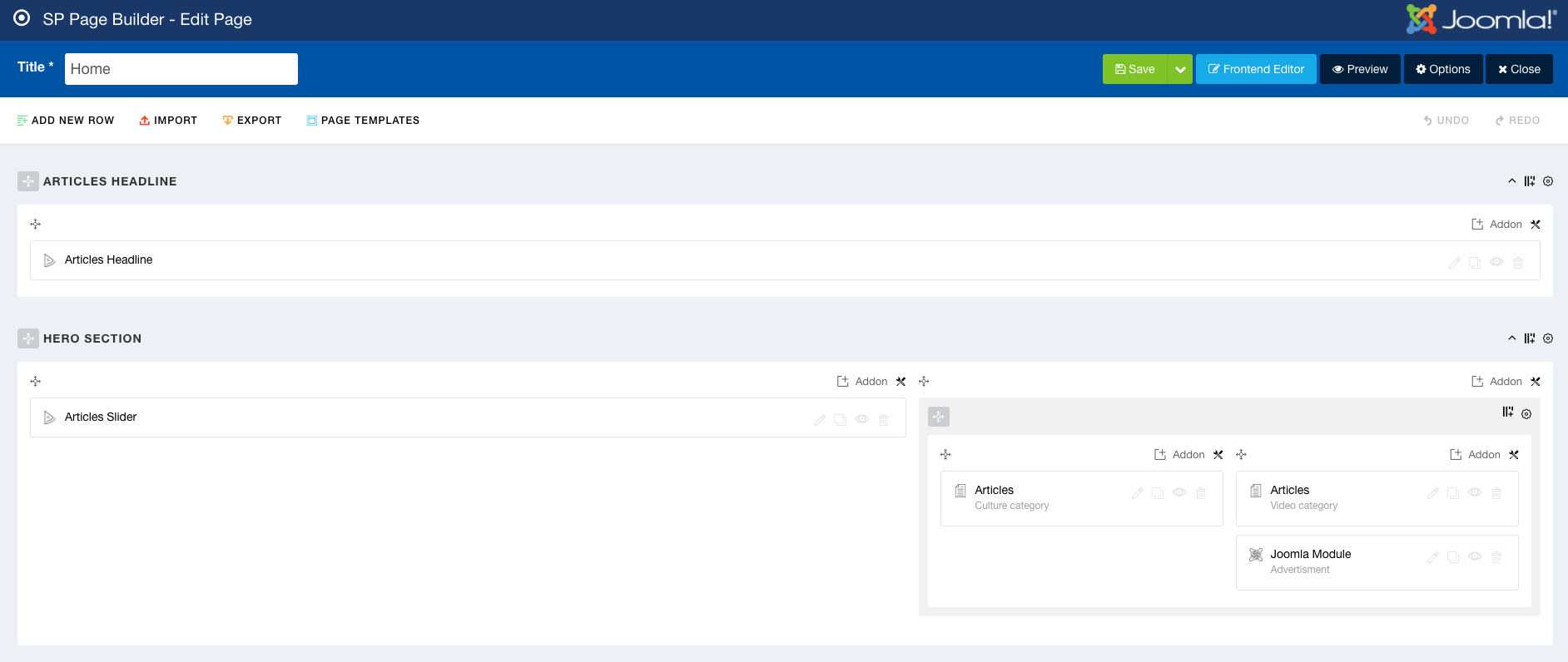 Frontend layout Customization with page builder | Newskit - Documentation | JoomShaper