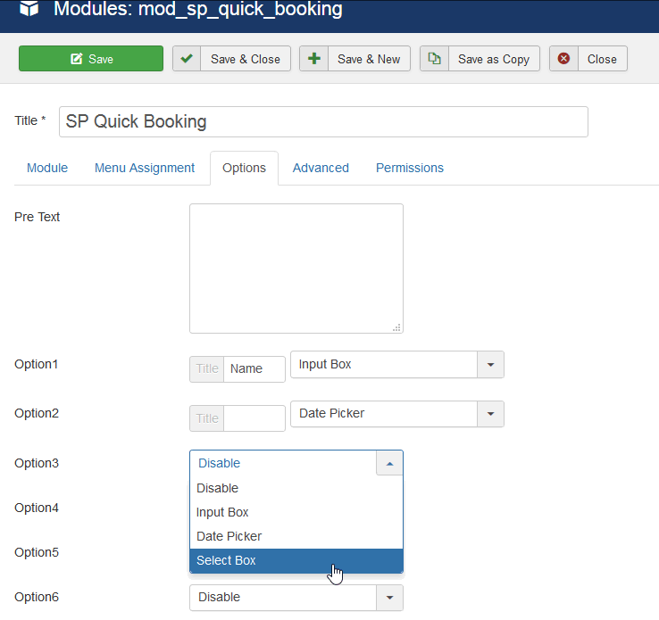 SP Quick Booking - JoomShaper