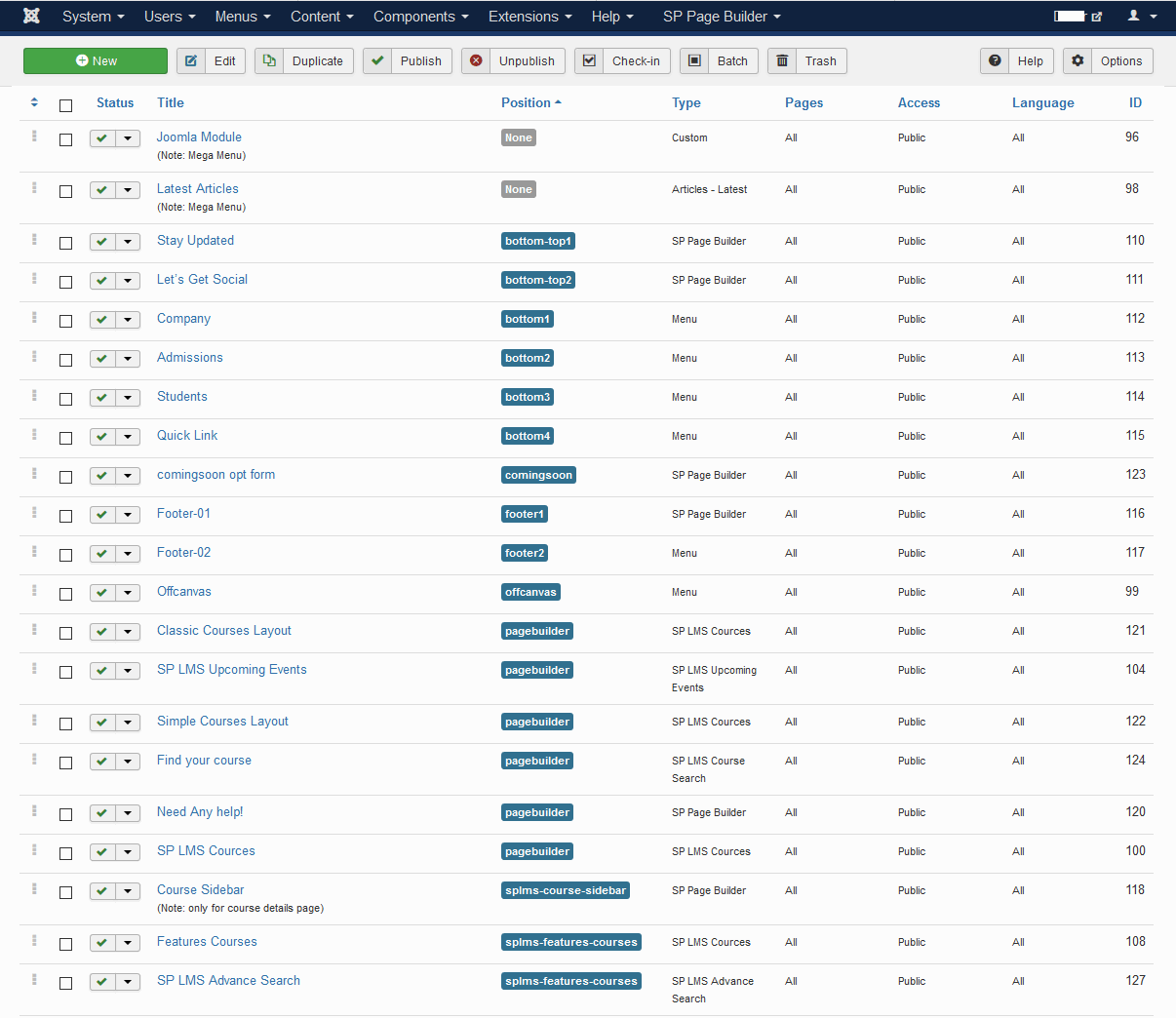 Extensions and modules | Language School - Documentation | JoomShaper
