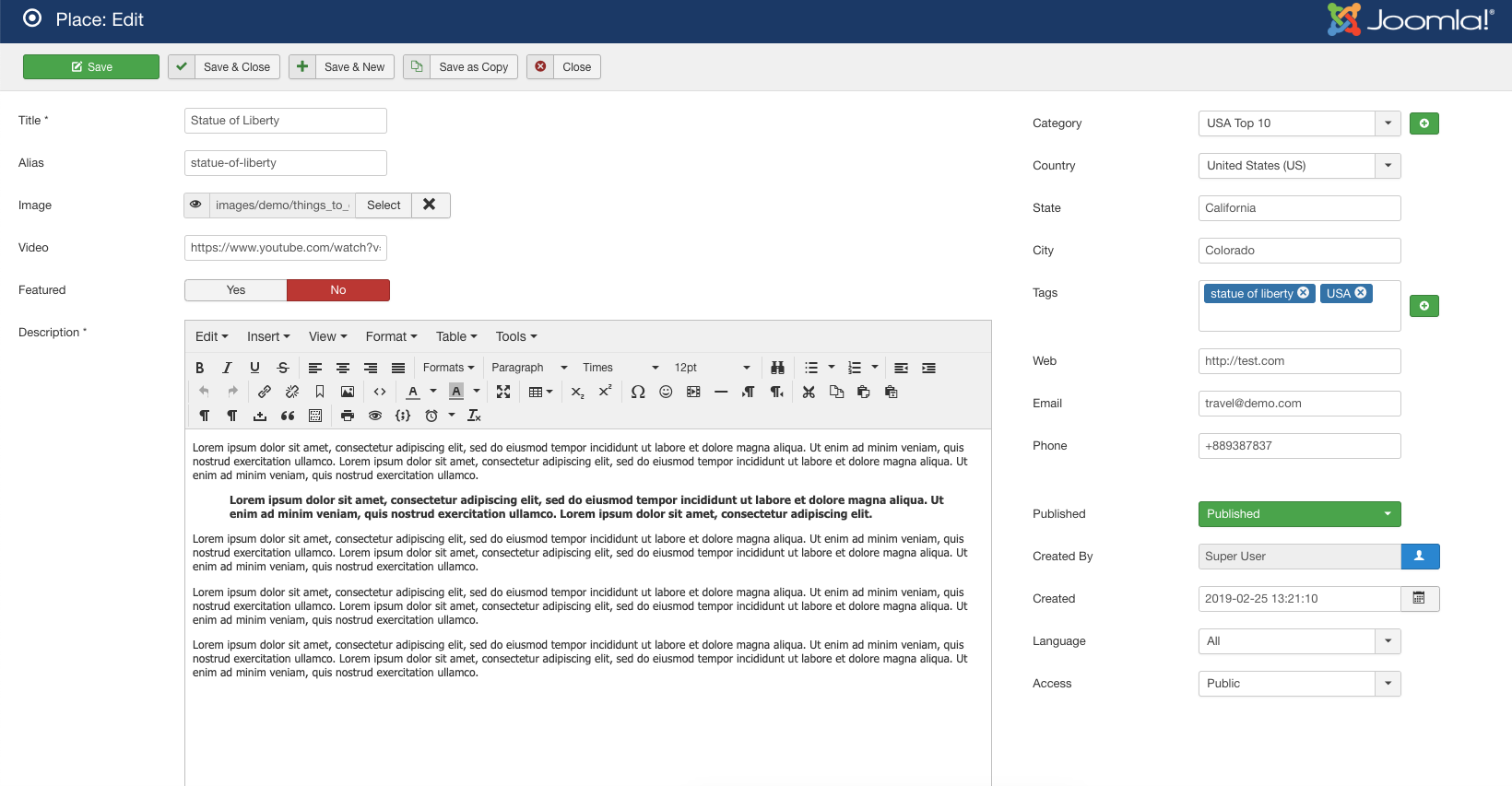 SP Booking - Complete Travel Booking Extension for Joomla - JoomShaper