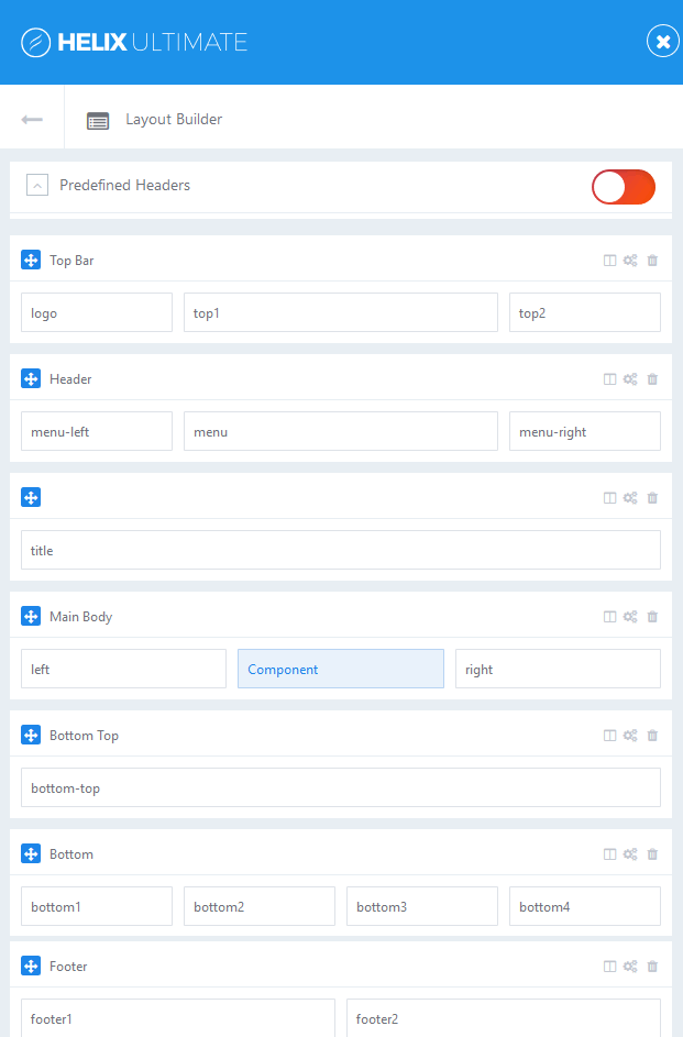 Layout - Default Modules Positions | Arino - Documentation | JoomShaper