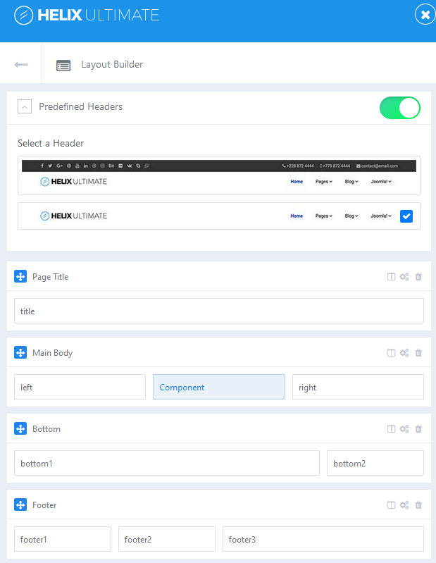 Layout - Module Positions | Startup Landing - Documentation | JoomShaper
