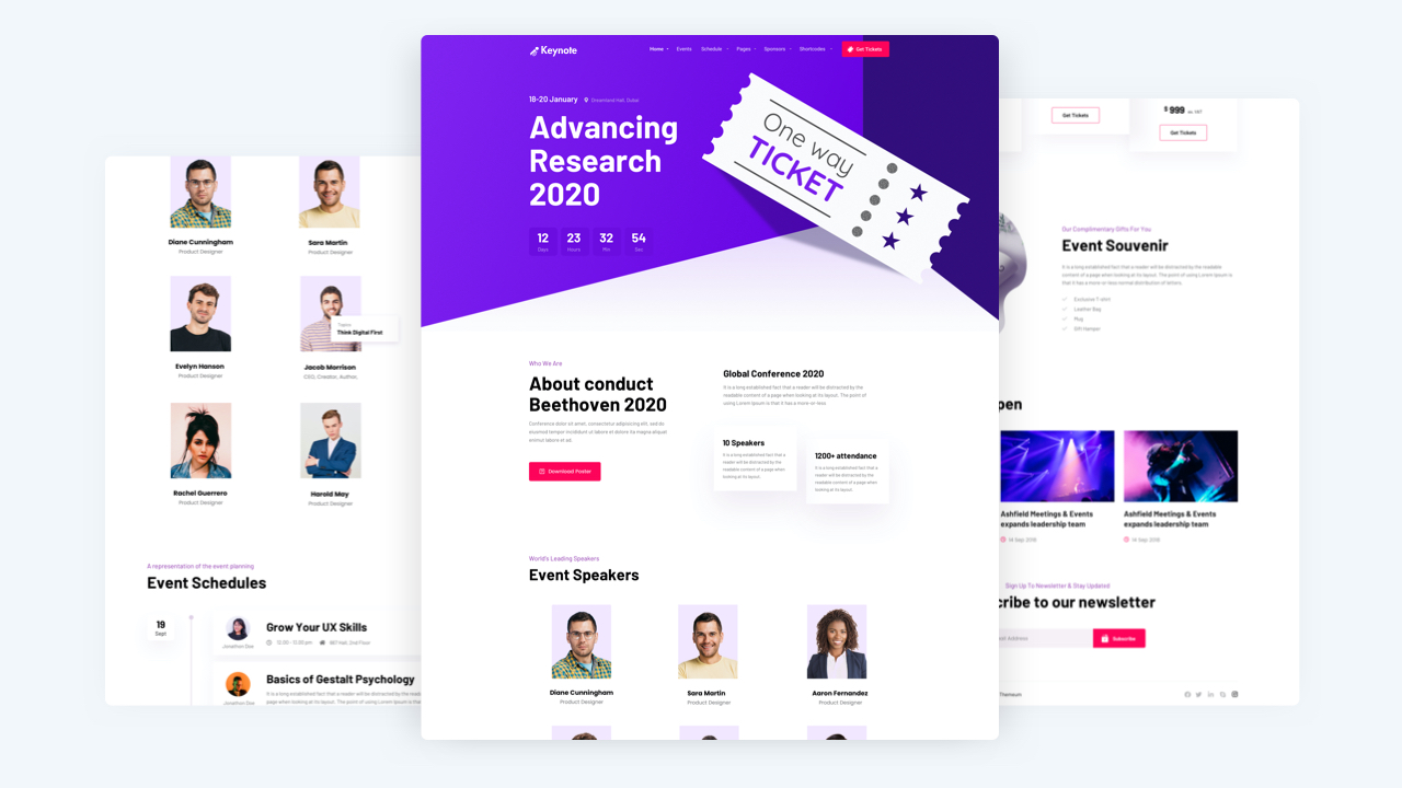 Keynote - Joomla Event Template for Meetups and Conferences - JoomShaper