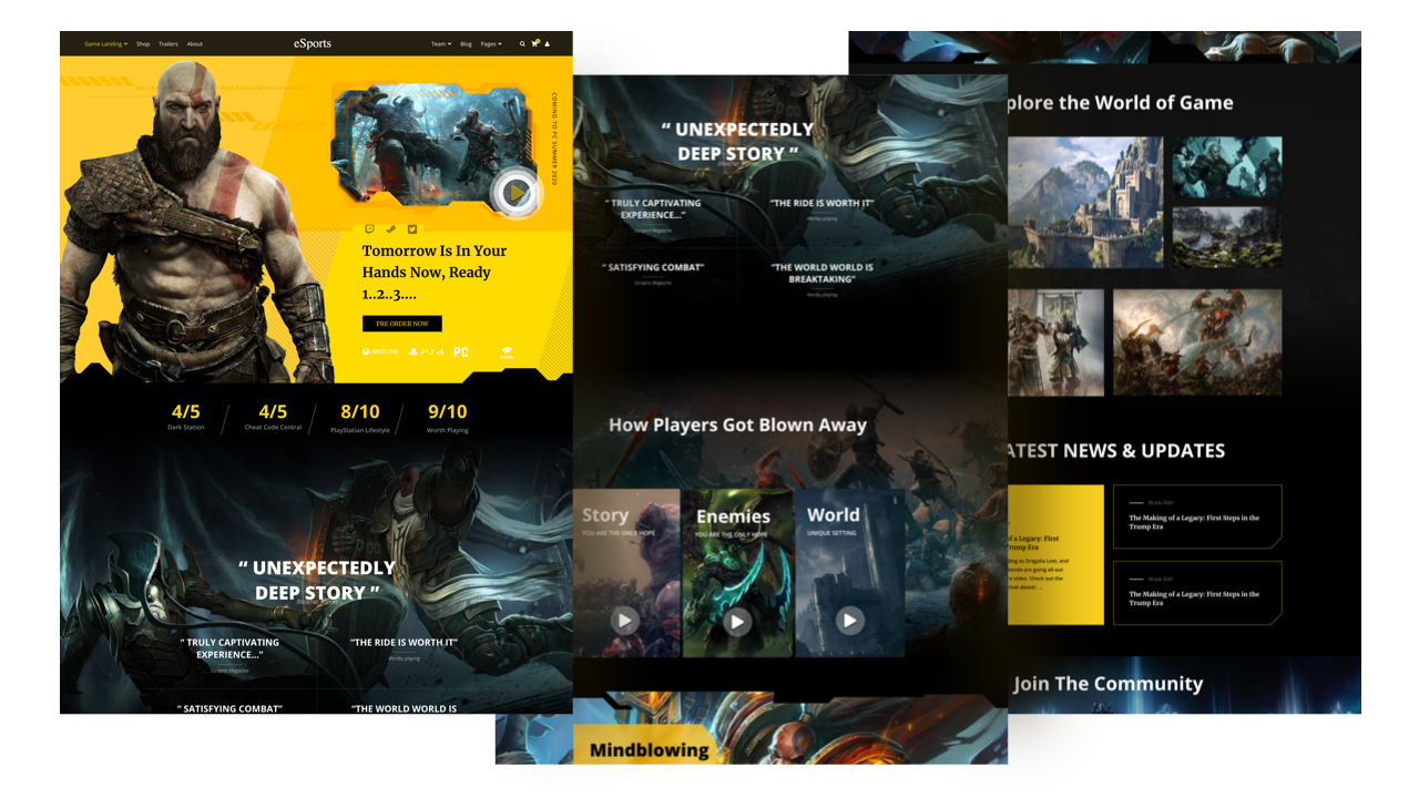 eSports - Joomla Template for Professional Gaming Websites - JoomShaper