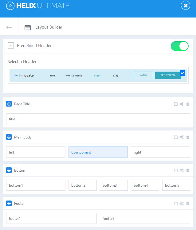 Layout - Module Positions | Innovate - Documentation | JoomShaper