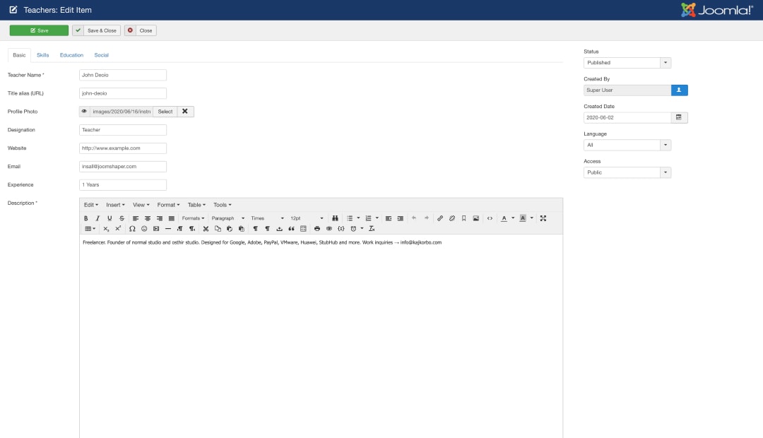 SP LMS - Joomla Learning Management System - JoomShaper