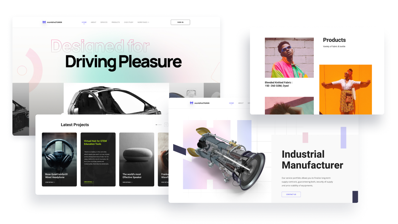 Manufacturer - Joomla Template for Factories and Industrial Equipment ...