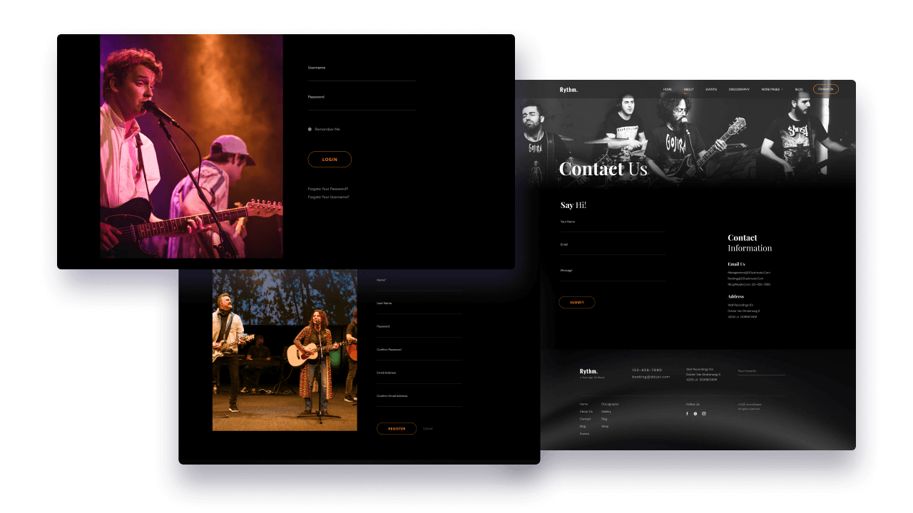 Rythm - Music Band and Musician Joomla Template - JoomShaper
