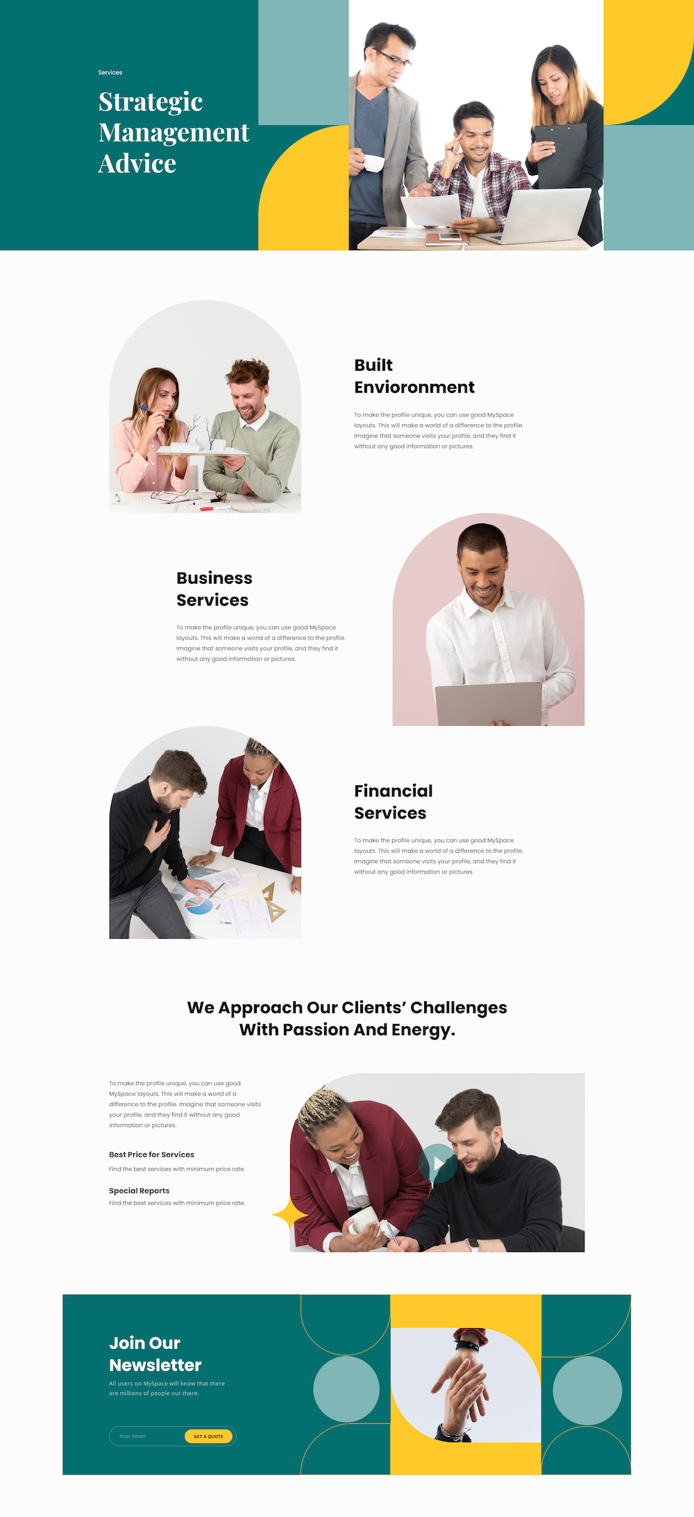 Introducing Consultancy Firm A Free Layout Bundle For SP Page Bundle