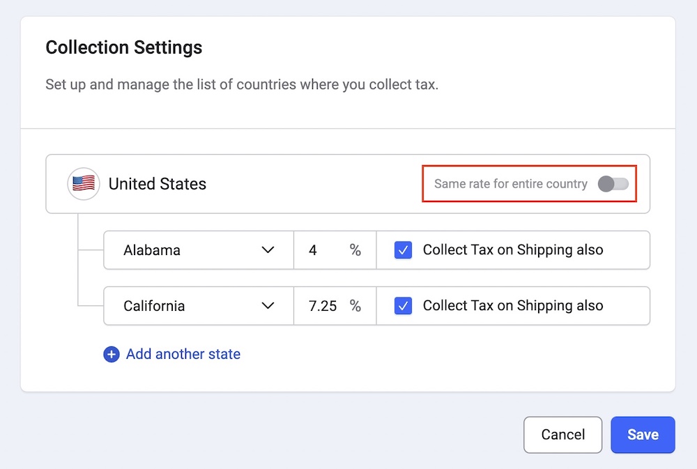 Tax | EasyStore - Documentation | JoomShaper
