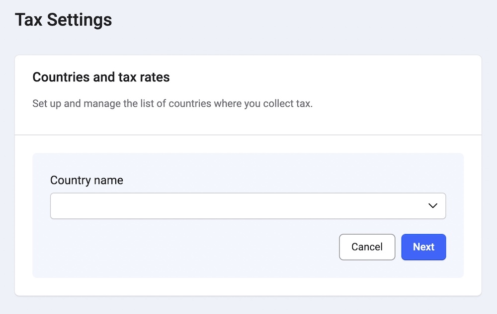 Tax | EasyStore - Documentation | JoomShaper
