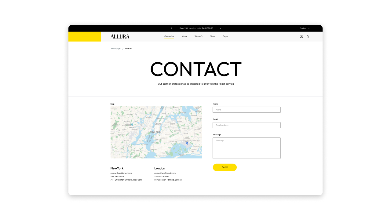 Allura - Joomla eCommerce Template for Online Fashion Stores - JoomShaper