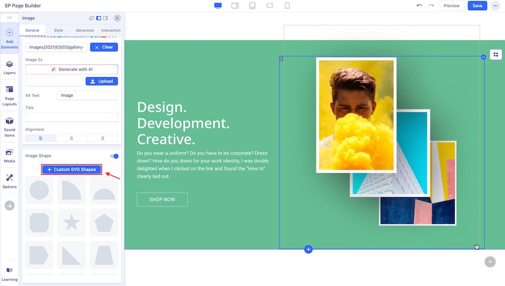 Image | SP Page Builder (Pro) - Documentation | JoomShaper