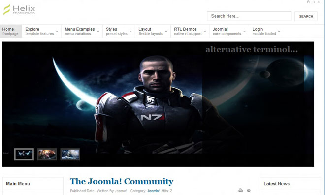 Showcase with thumbnail layout: | Slideshow Pro SP2 - Documentation | JoomShaper