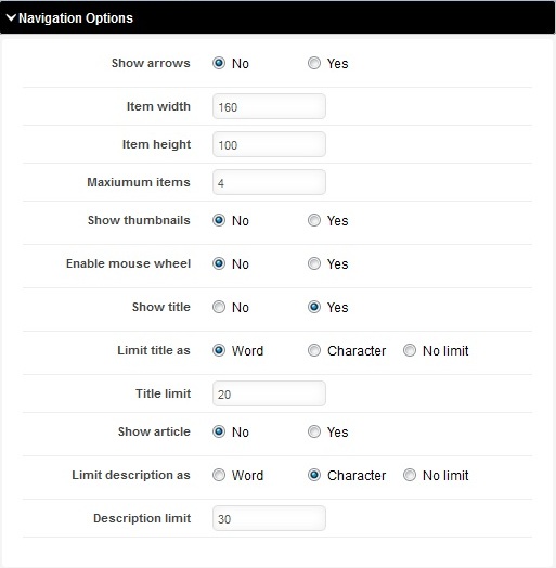 Slide show: | Express - Documentation | JoomShaper
